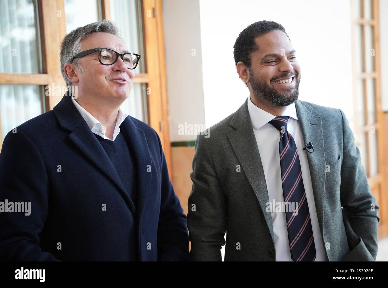 Vox secretary general, Ignacio Garriga (right), next to Vox spokesman ...