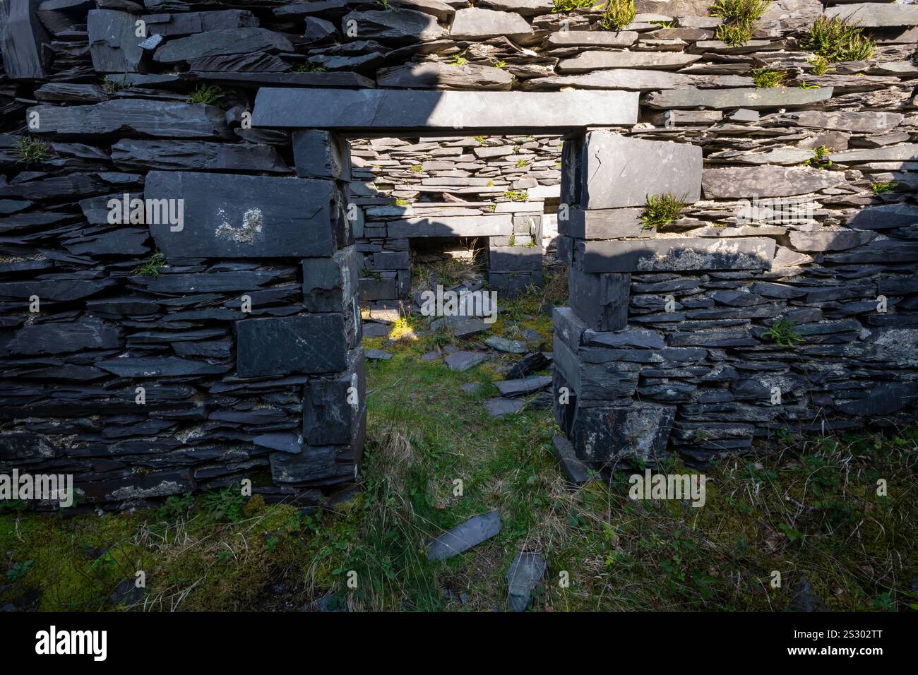 Anglesey Barracks, Dinorwig Quarry, Llanberis, North Wales Stock Photo ...
