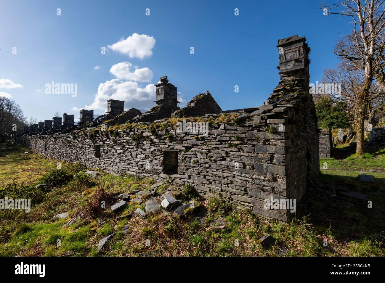 Anglesey Barracks, Dinorwig Quarry, Llanberis, North Wales Stock Photo ...