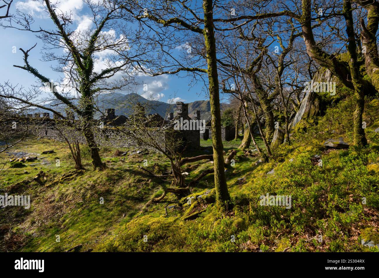 Anglesey Barracks, Dinorwig Quarry, Llanberis, North Wales Stock Photo ...