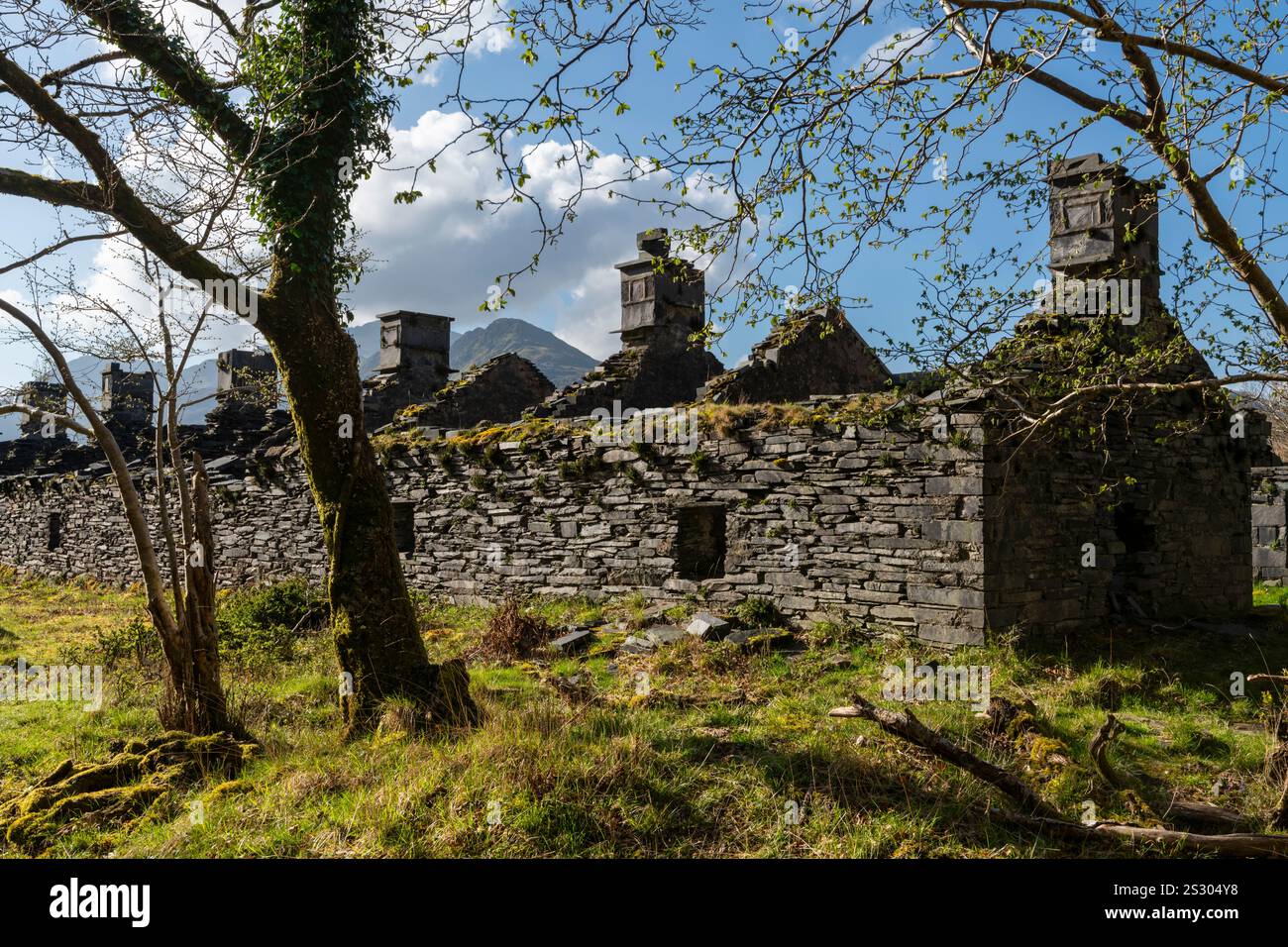 Anglesey Barracks, Dinorwig Quarry, Llanberis, North Wales Stock Photo ...