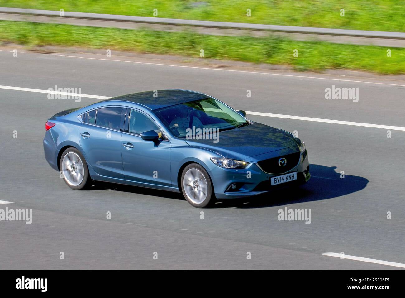 2014 Blue Mazda 6 Sport NAV, SKYACTIV-G Start Stop Saloon petrol car ...