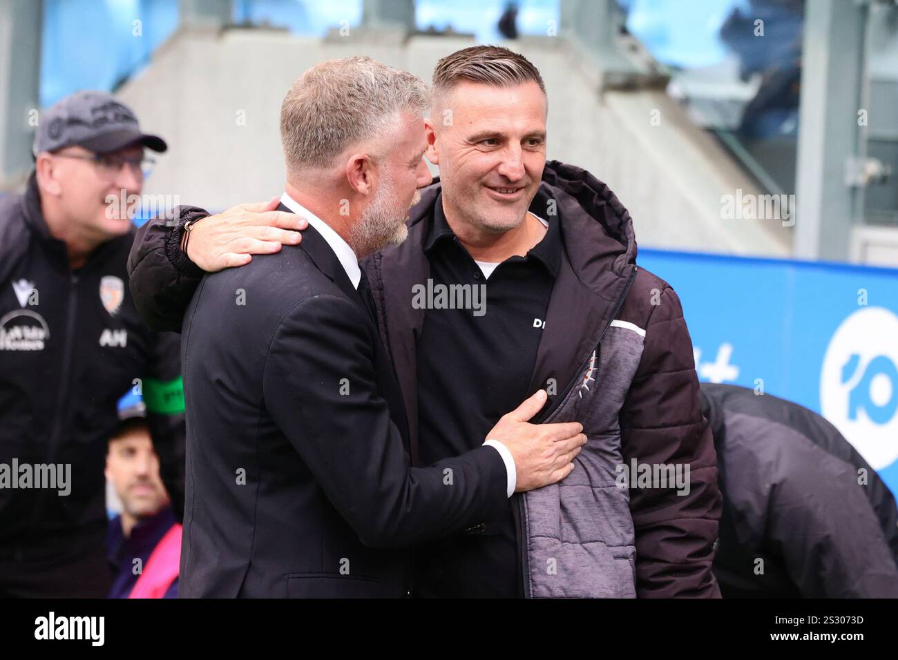 Sydney, Australia. 08th Jan, 2025. Sydney FC head coach Ufuk Talay and ...