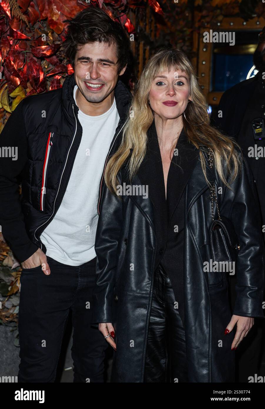 London, UK. 07th Jan, 2025. Dominic Anderson and Diana Vickers seen ...