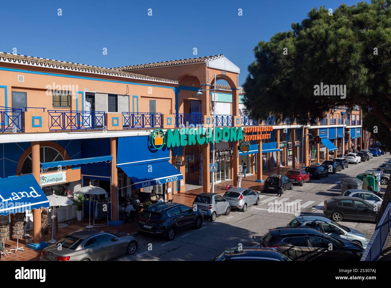 Calahonda, Malaga Spain, 31st December 2024: Photo the Spanish town of ...