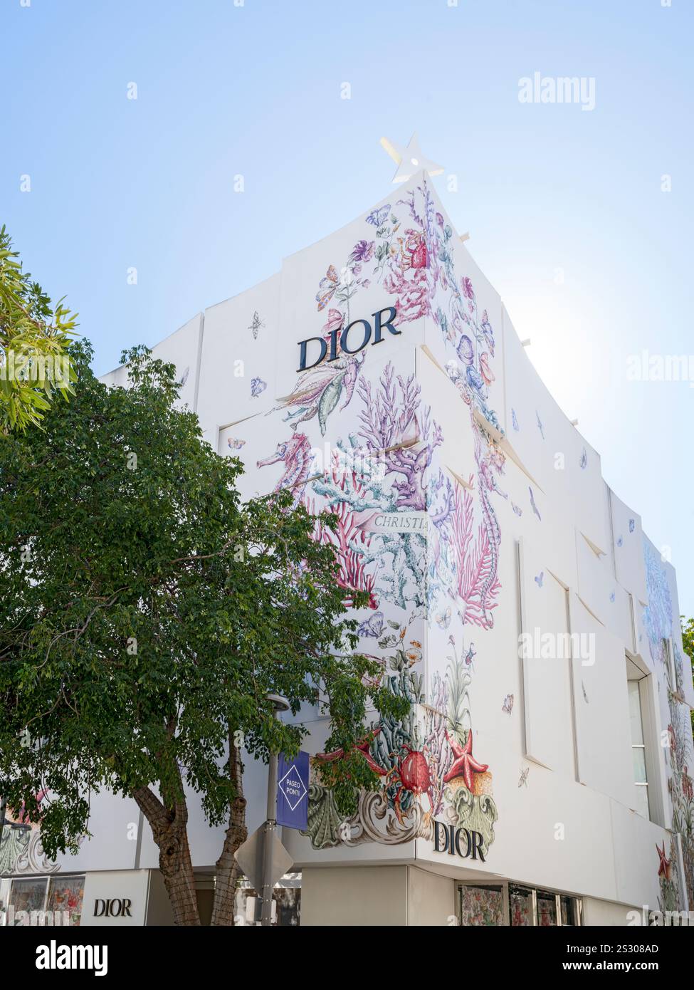 Design District, open air shopping district with luxury designer labels ...