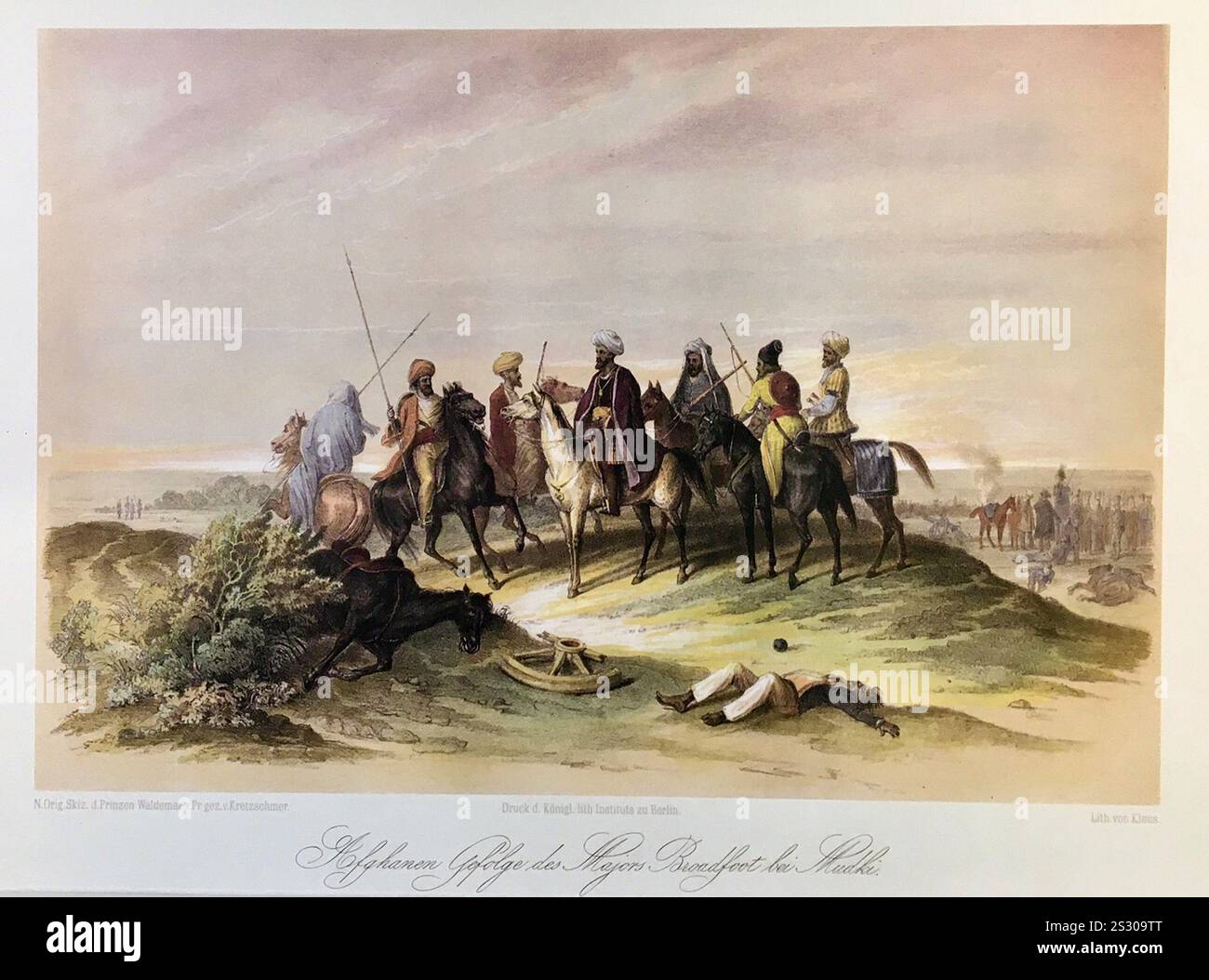 Afghan Cavalry during the battle of Mudki. The Battle of Mudki ...