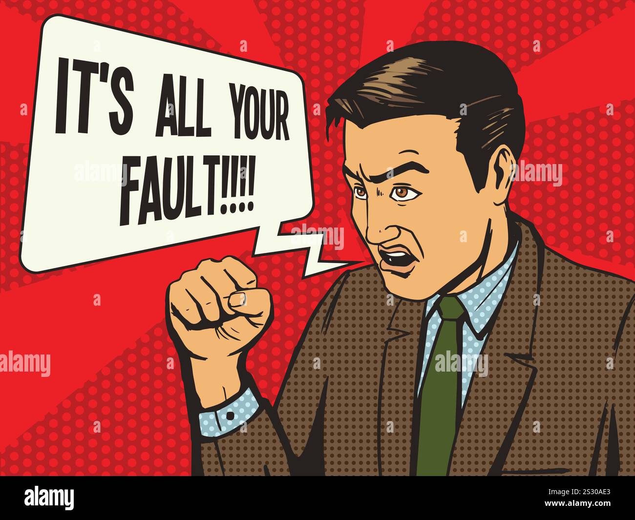 Cartoon strip angry hi-res stock photography and images - Alamy