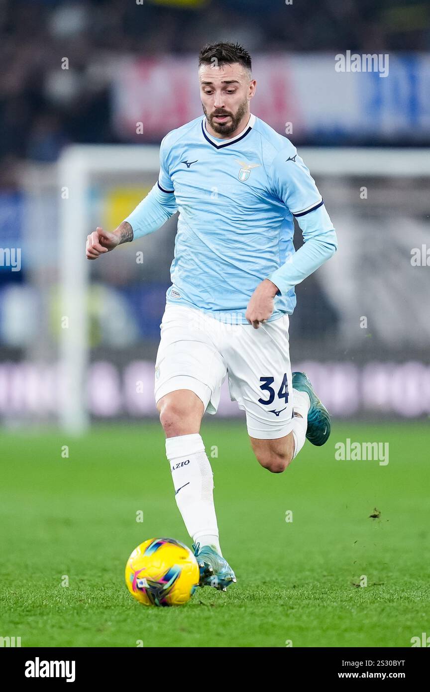 Rome, Italy. 05th Jan, 2025. Mario Gila of SS Lazio during the Serie A ...