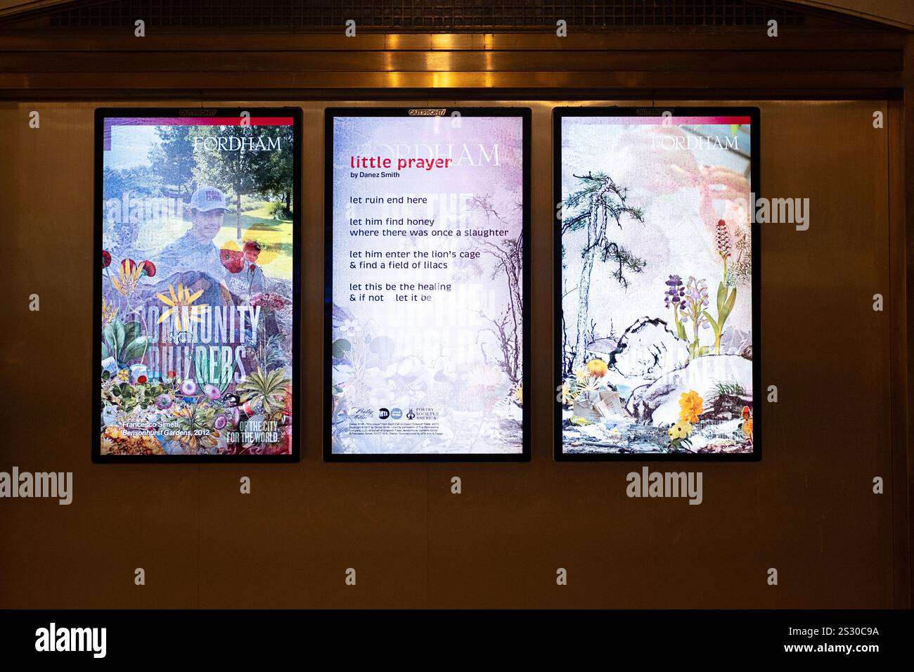 Hi Tech triptych electronic advertisements for Fordham University on ...
