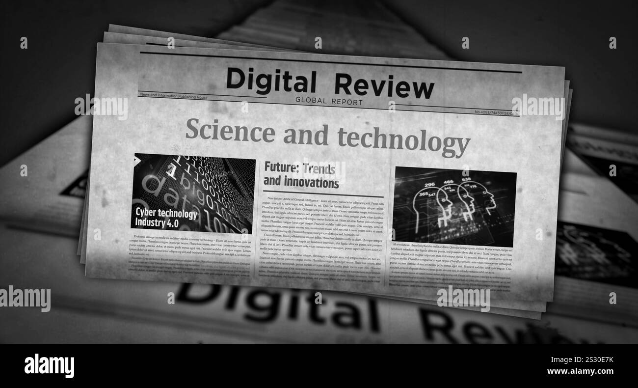Science and technology innovation in business vintage news and ...