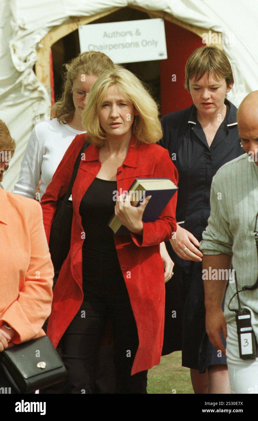 British author J K Rowling arriving at the Edinburgh International Book ...