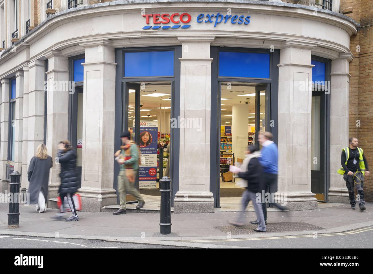 The Tesco Express on Bedford Street in Covent Garden, London. Picture ...