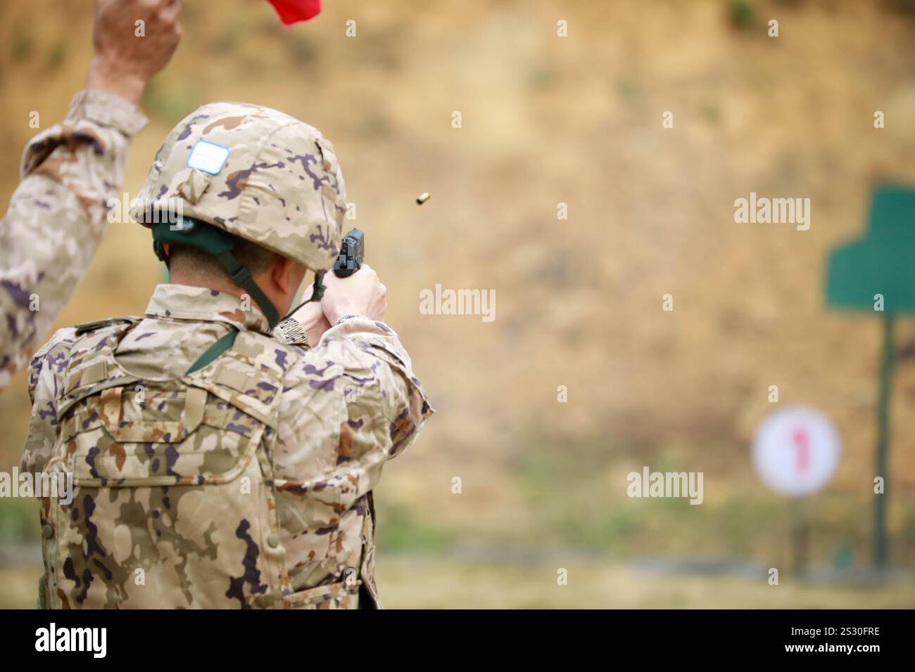 HECHI, CHINA - JANUARY 6, 2025 - People's Armed police officers are ...