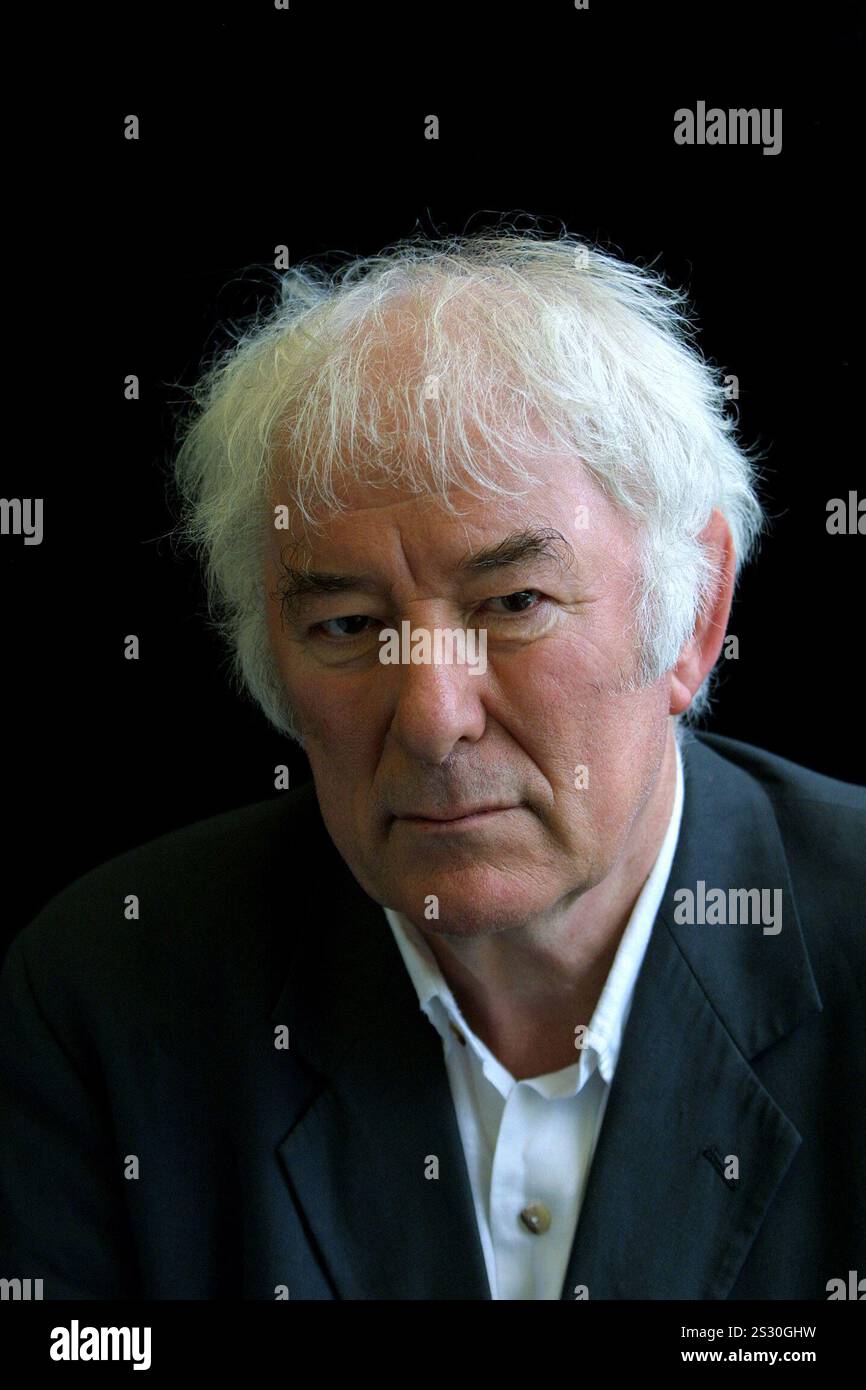 Nobel Prize-winning Irish poet Seamus Heaney, pictured during his first ...