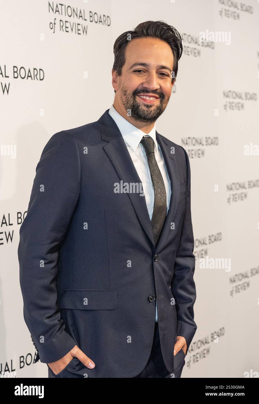 Lin-Manuel Miranda attends 2025 National Board of Review Awards Gala at ...