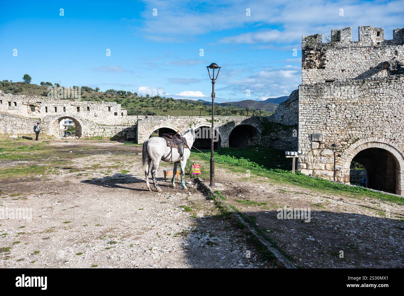Historical fortification at the castle of Berat, Albania, DEC 11, 2024 ...