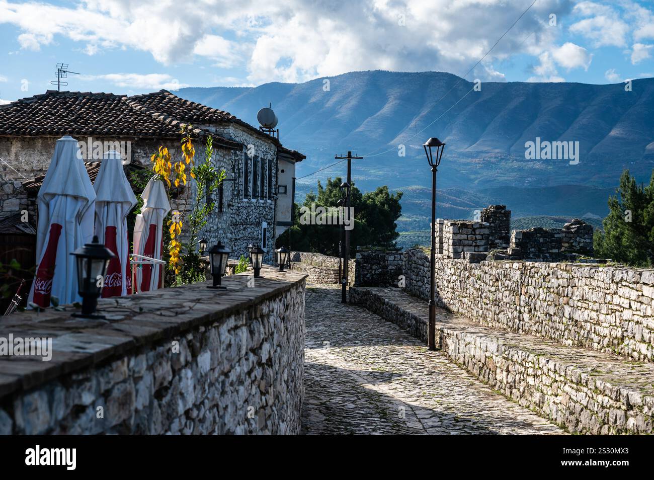 Historical fortification at the castle of Berat, Albania, DEC 11, 2024 ...