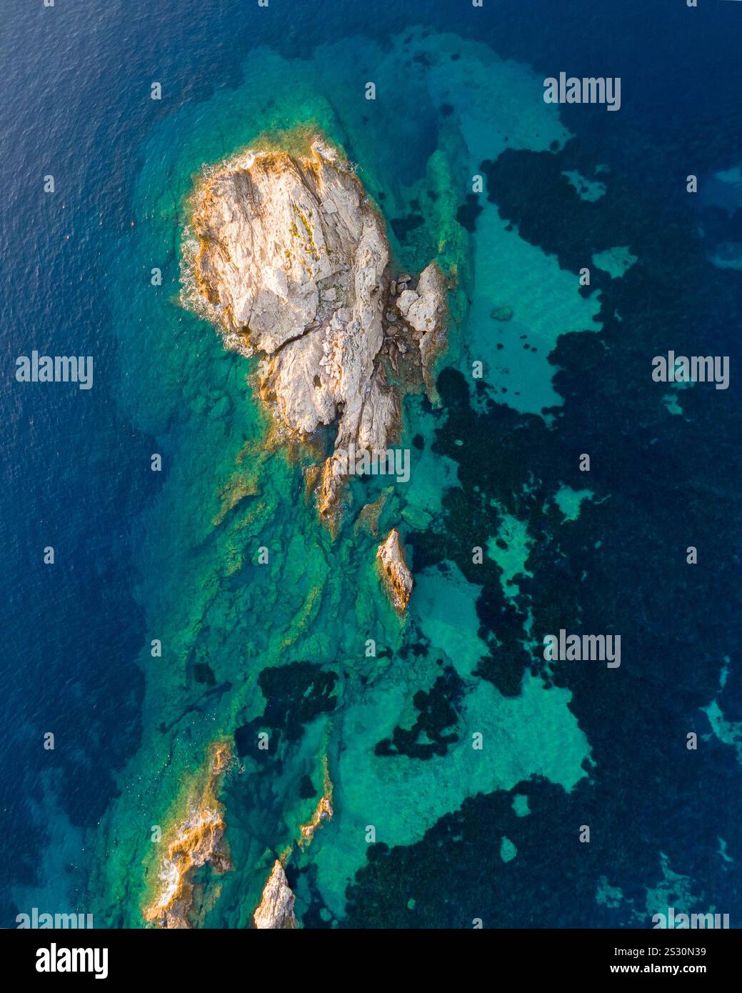 Aerial view isolated rock formation hi-res stock photography and images ...