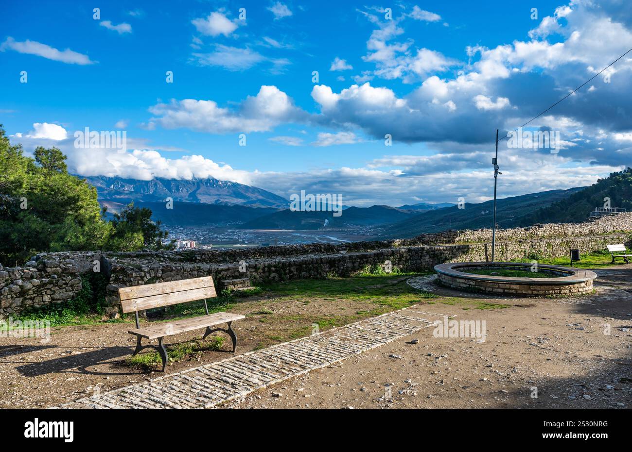 Historical site of the castle of Berat, Albania, DEC 11, 2024 Stock ...
