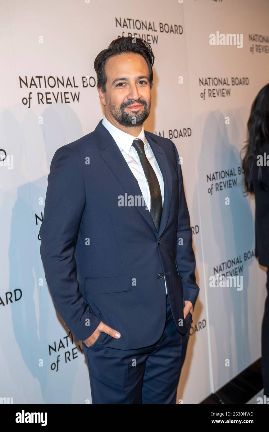 New York, United States. 07th Jan, 2025. Lin-Manuel Miranda attends the ...