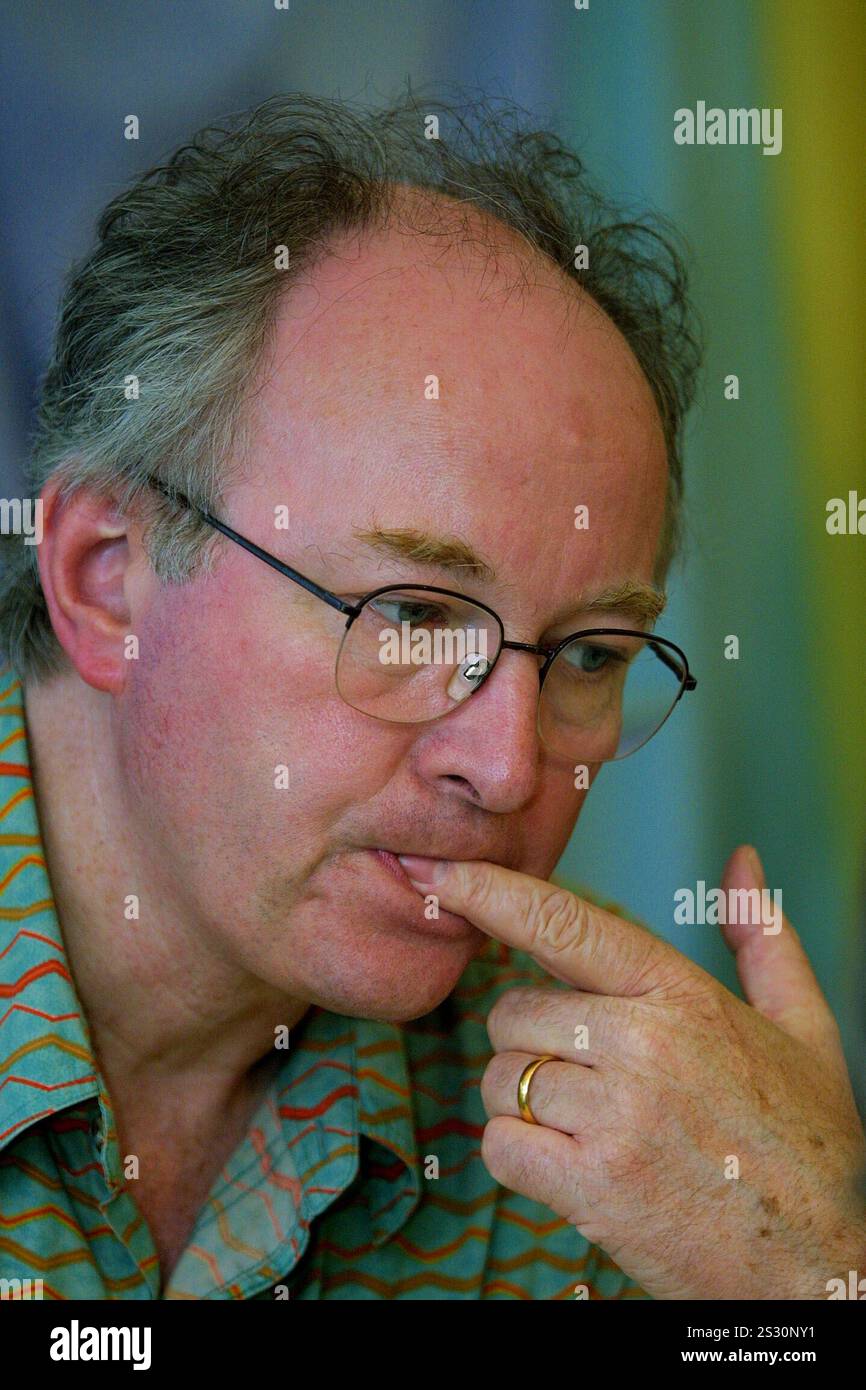 British author Philip Pullman, pictured at a book signing at the ...