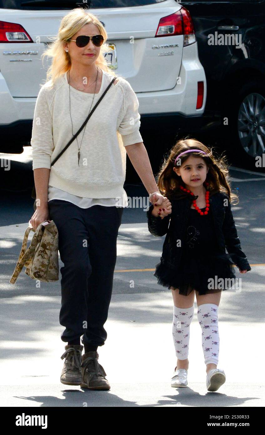 Sarah Michelle Gellar out and about with her daughter Charlotte Grace ...