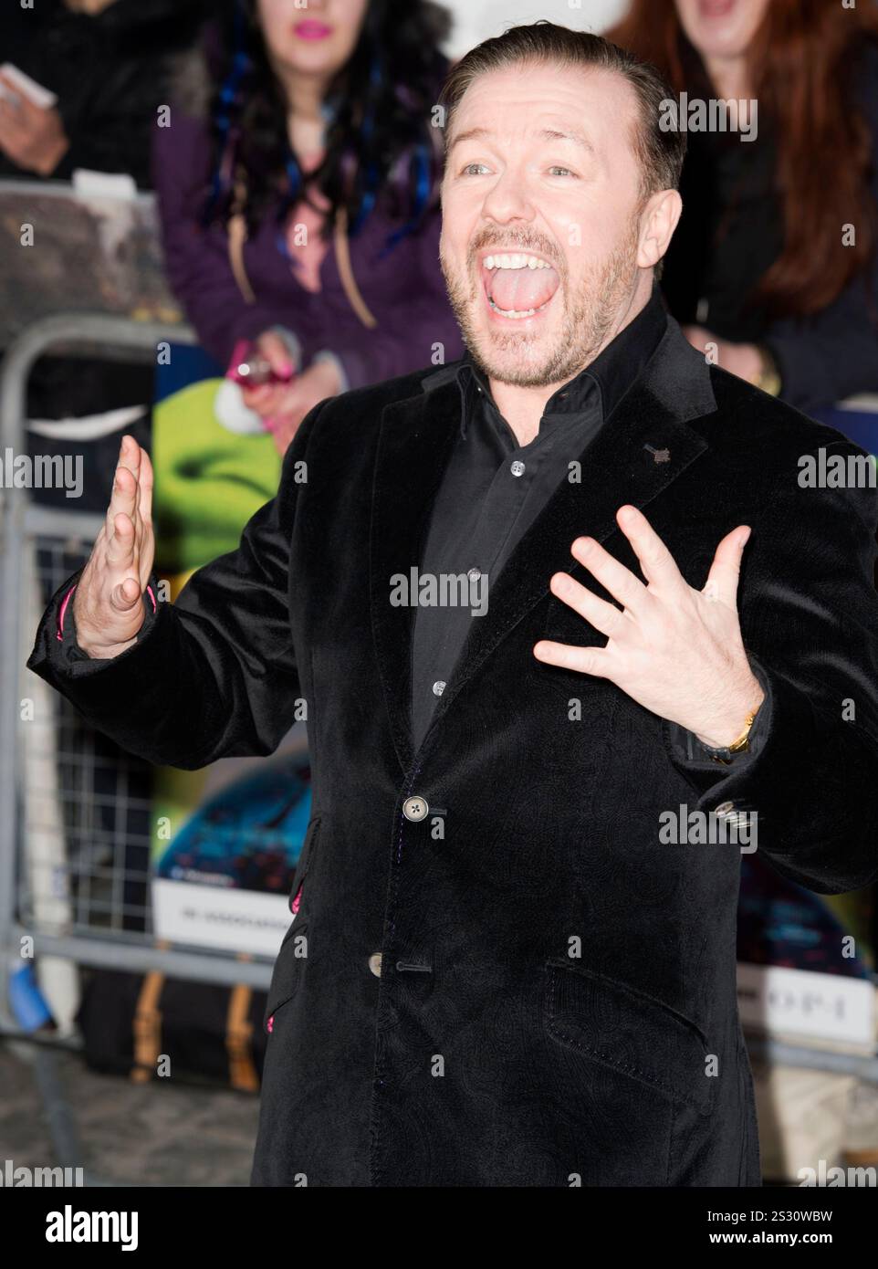 Ricky Gervais at the 'Muppets Most Wanted' Screening at the Curzon ...
