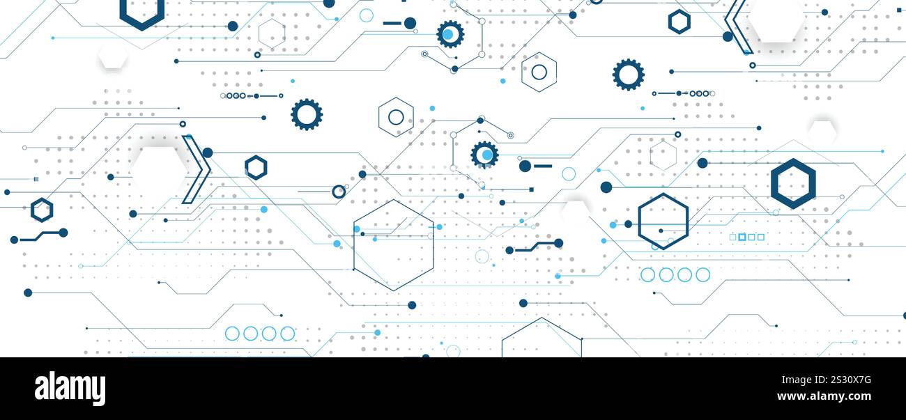 Abstract Structure Circuit Computer Technology Business Background