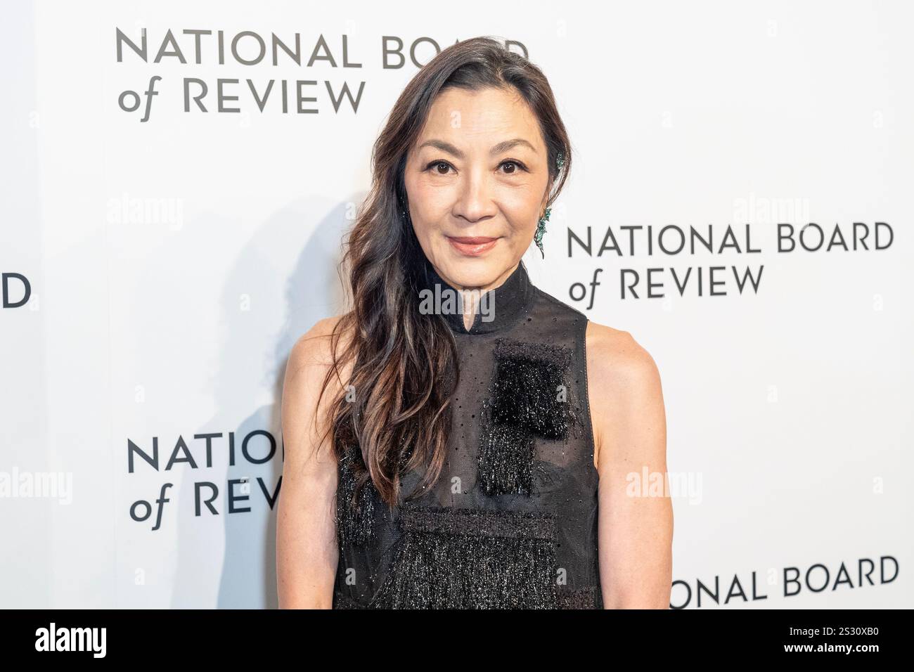 New York, USA. 07th Jan, 2025. Michelle Yeoh wearing dress by Shiatzy ...