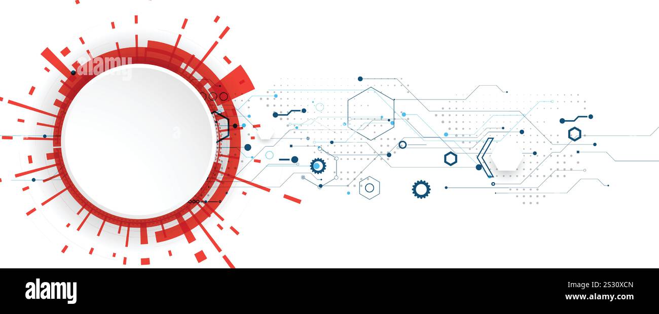 abstract structure circuit computer technology business background ...