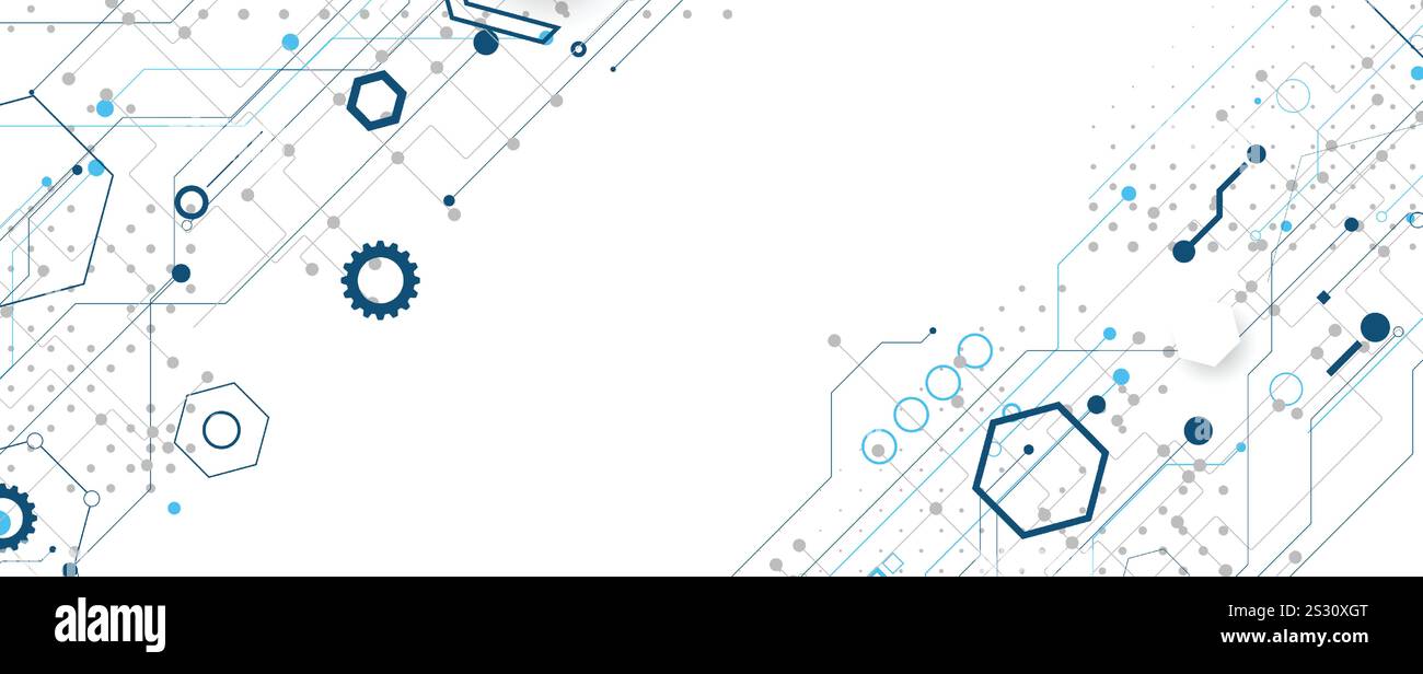 abstract structure circuit computer technology business background ...