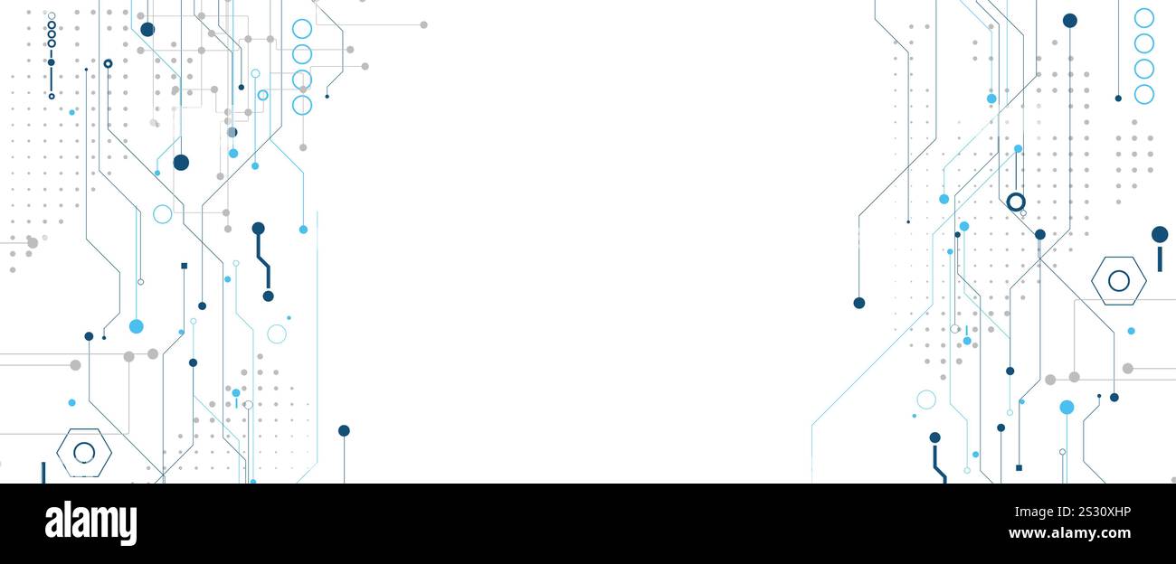 abstract structure circuit computer technology business background ...
