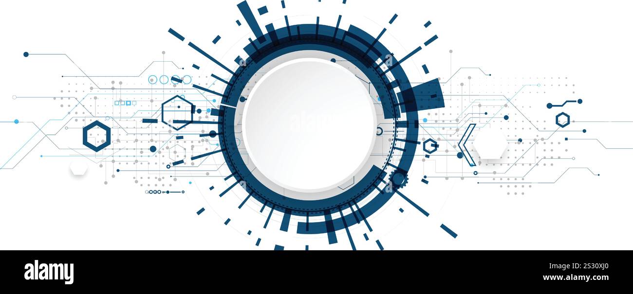abstract structure circuit computer technology business background ...