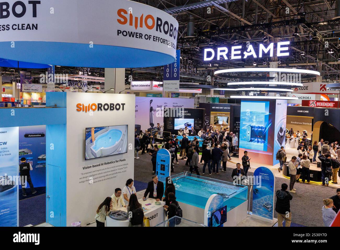 Las Vegas, USA. 07th Jan, 2025. The CES 2025 show floor at the Venetian ...