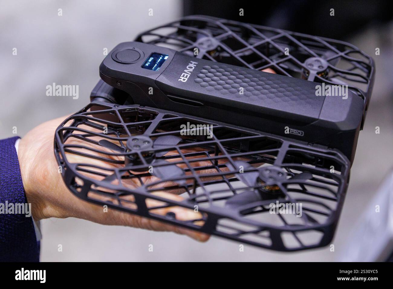 Las Vegas, USA. 07th Jan, 2025. HOVERAir, by Hover, on display during ...