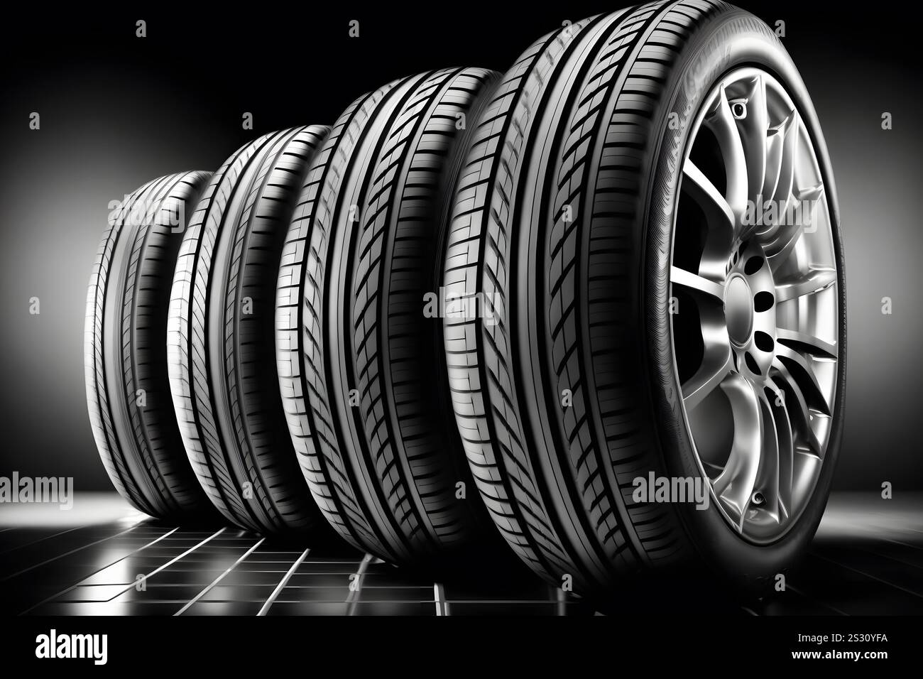 New car wheels for auto industry, service and maintenance repair ...