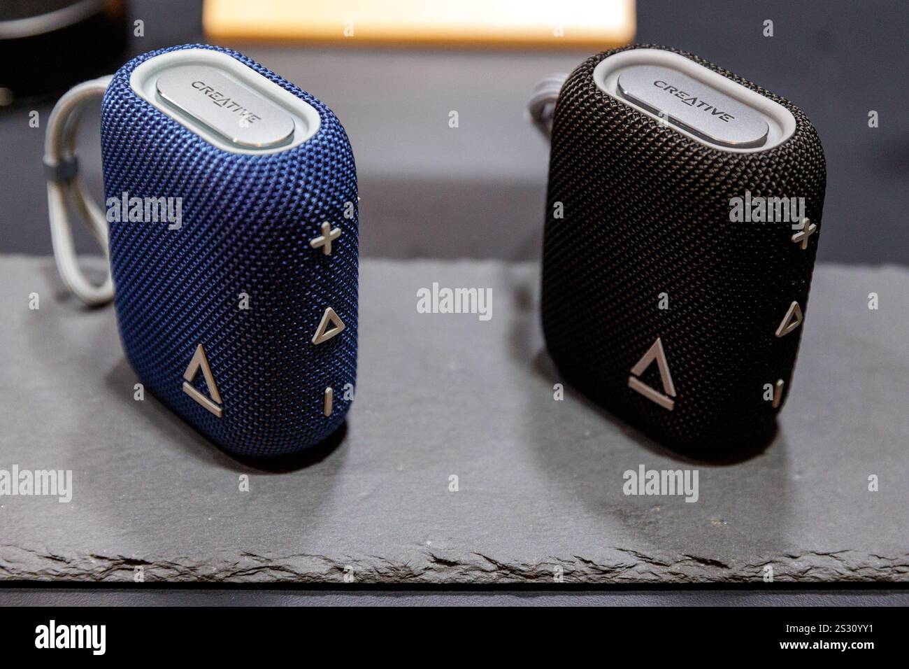 Las Vegas, USA. 07th Jan, 2025. Muvo Flex, waterproof bluetooth ...