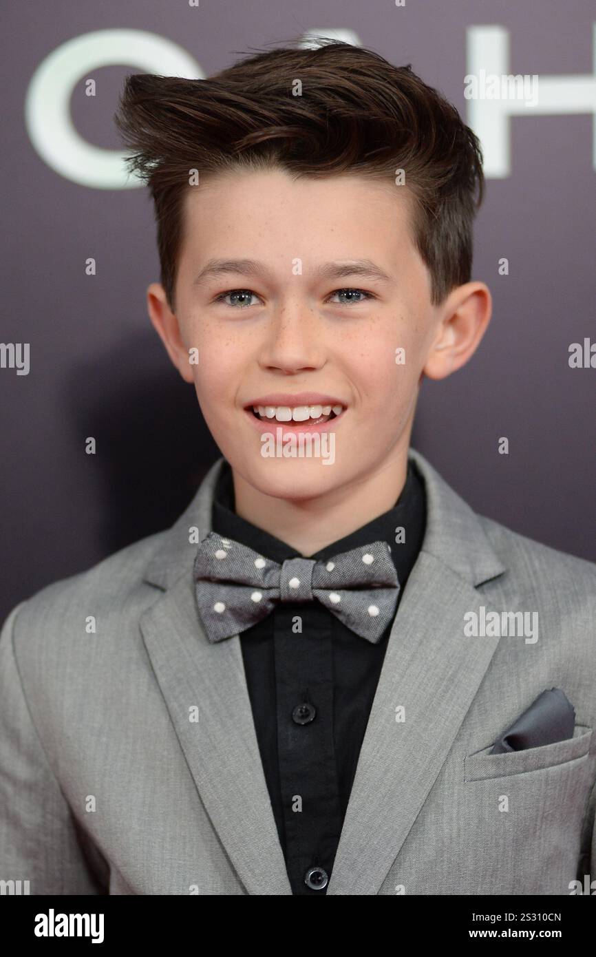 Nolan Cross at the premiere of 'Noah' at Ziegfeld Theatre in New York ...