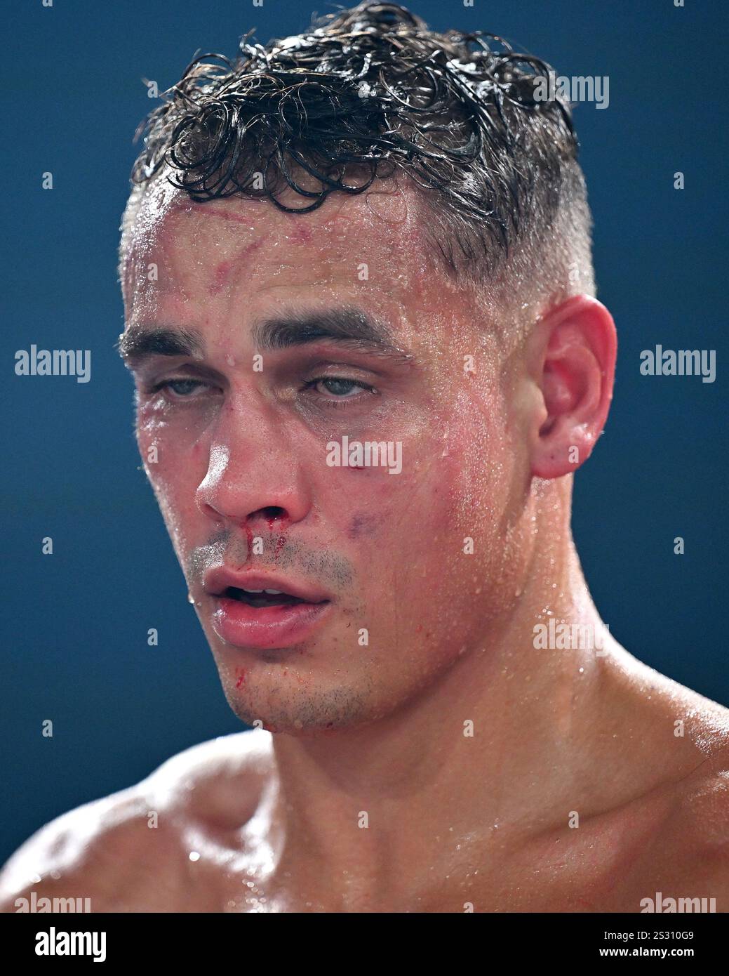Gold Coast, Australia. 08th Jan, 2025. David Nyika of New Zealand ...