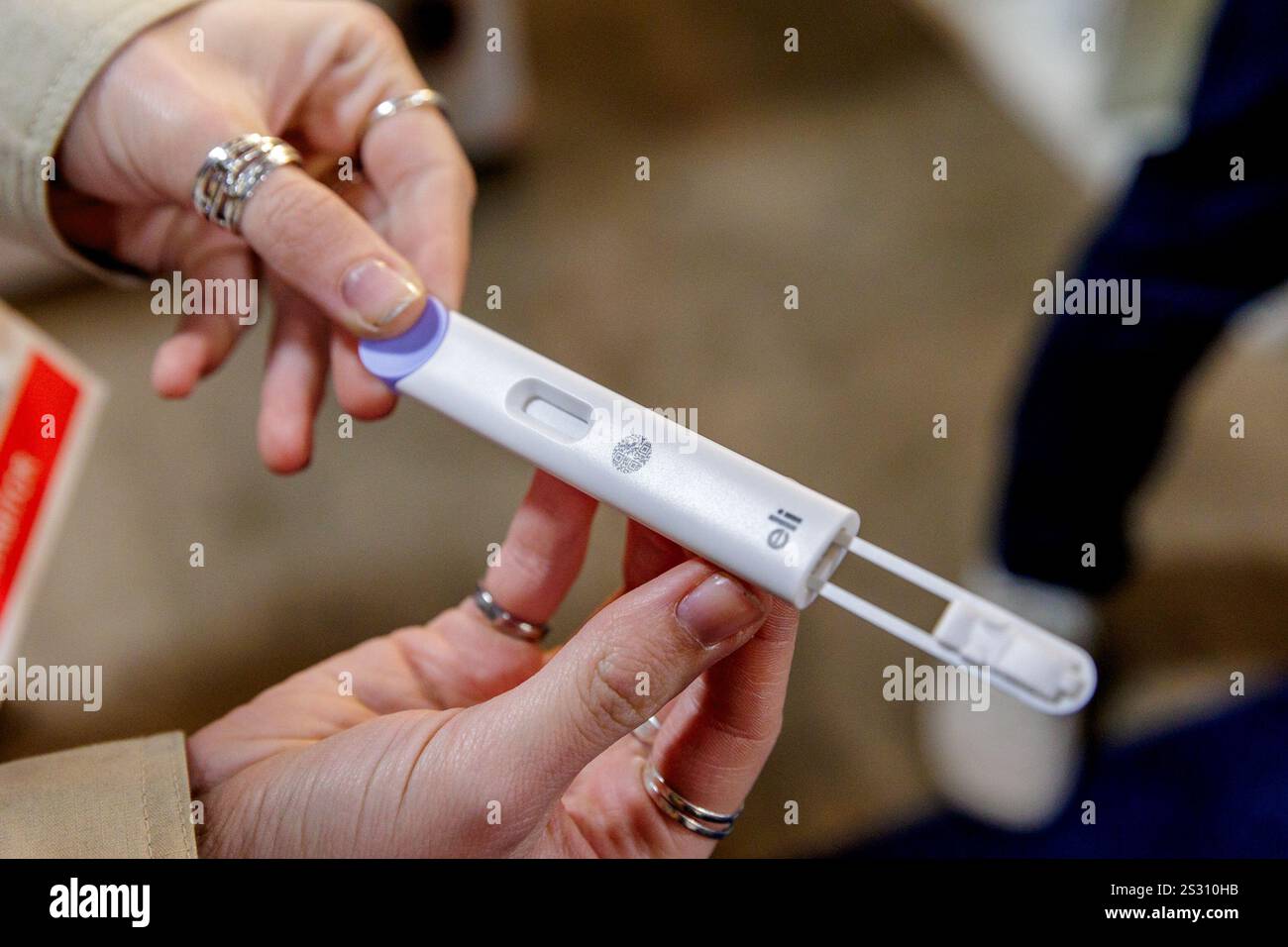 Las Vegas, USA. 07th Jan, 2025. The Hormometer, a saliva-based hormone ...