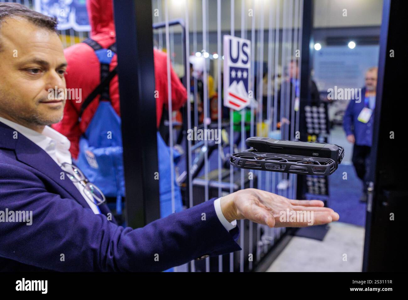 Las Vegas, USA. 07th Jan, 2025. HOVERAir, by Hover, on display during ...