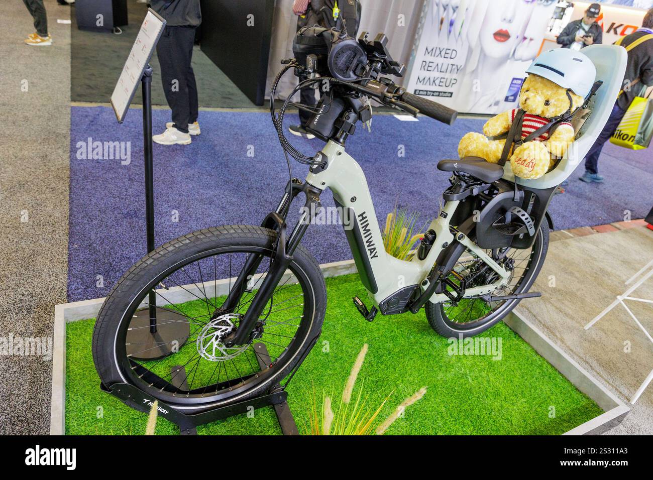 The A7 Electric Commuter E-Bike, by Himiway, on display during CES 2025 at the Venetian Resort ...