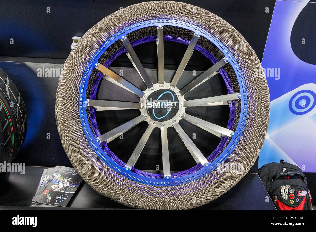 Smart Tires, by The Smart Tire Company, on display during CES 2025 at ...