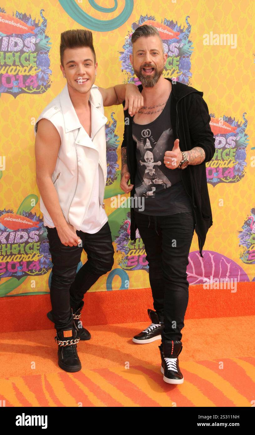 Luca Hanni at 27th Nickelodeon Kids Choice Awards March 29th 2014 Stock ...