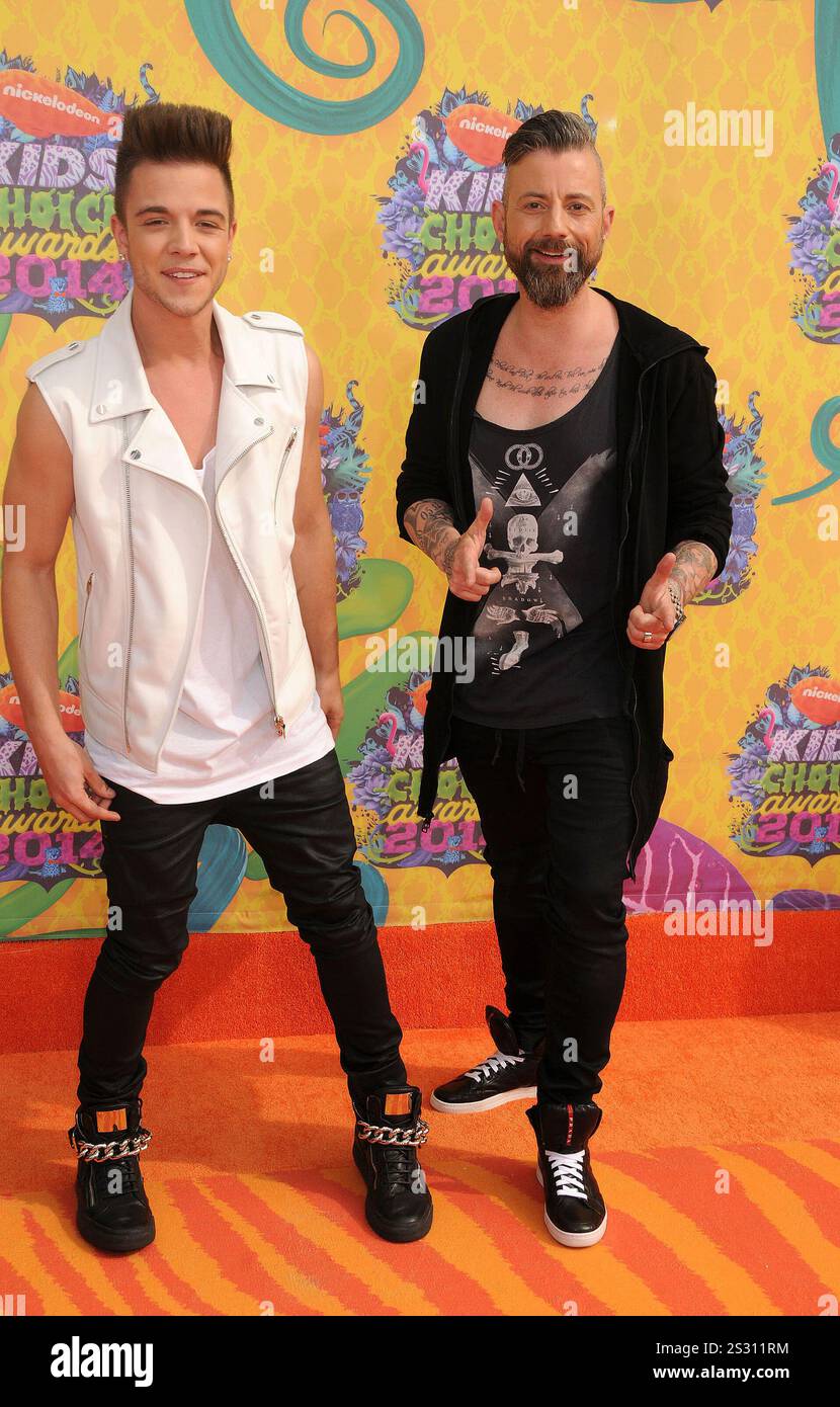 Luca Hanni at 27th Nickelodeon Kids Choice Awards March 29th 2014 Stock ...