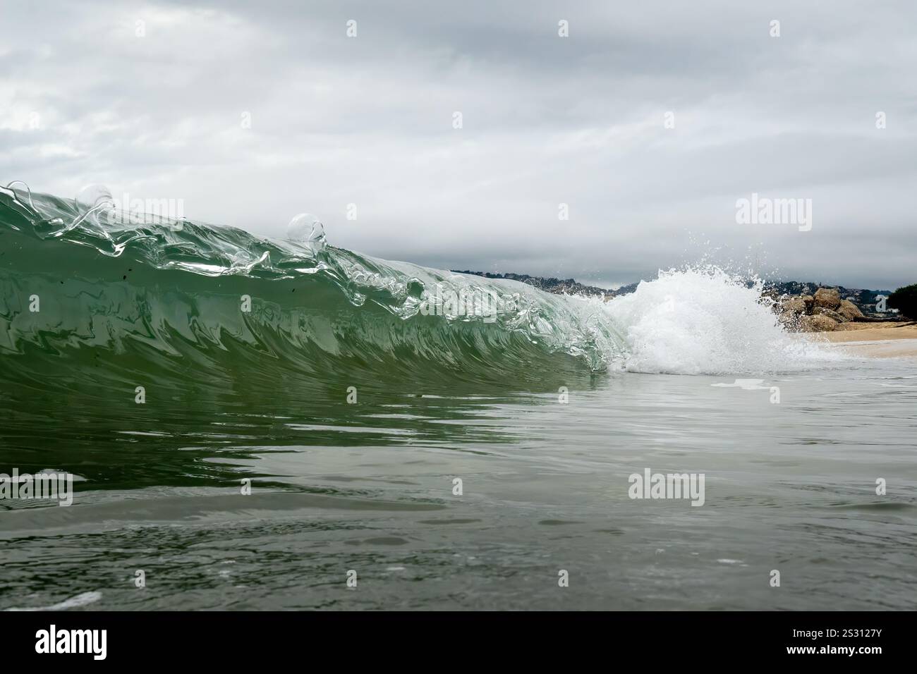 A wave about to crash in the sea. High quality photo Stock Photo - Alamy