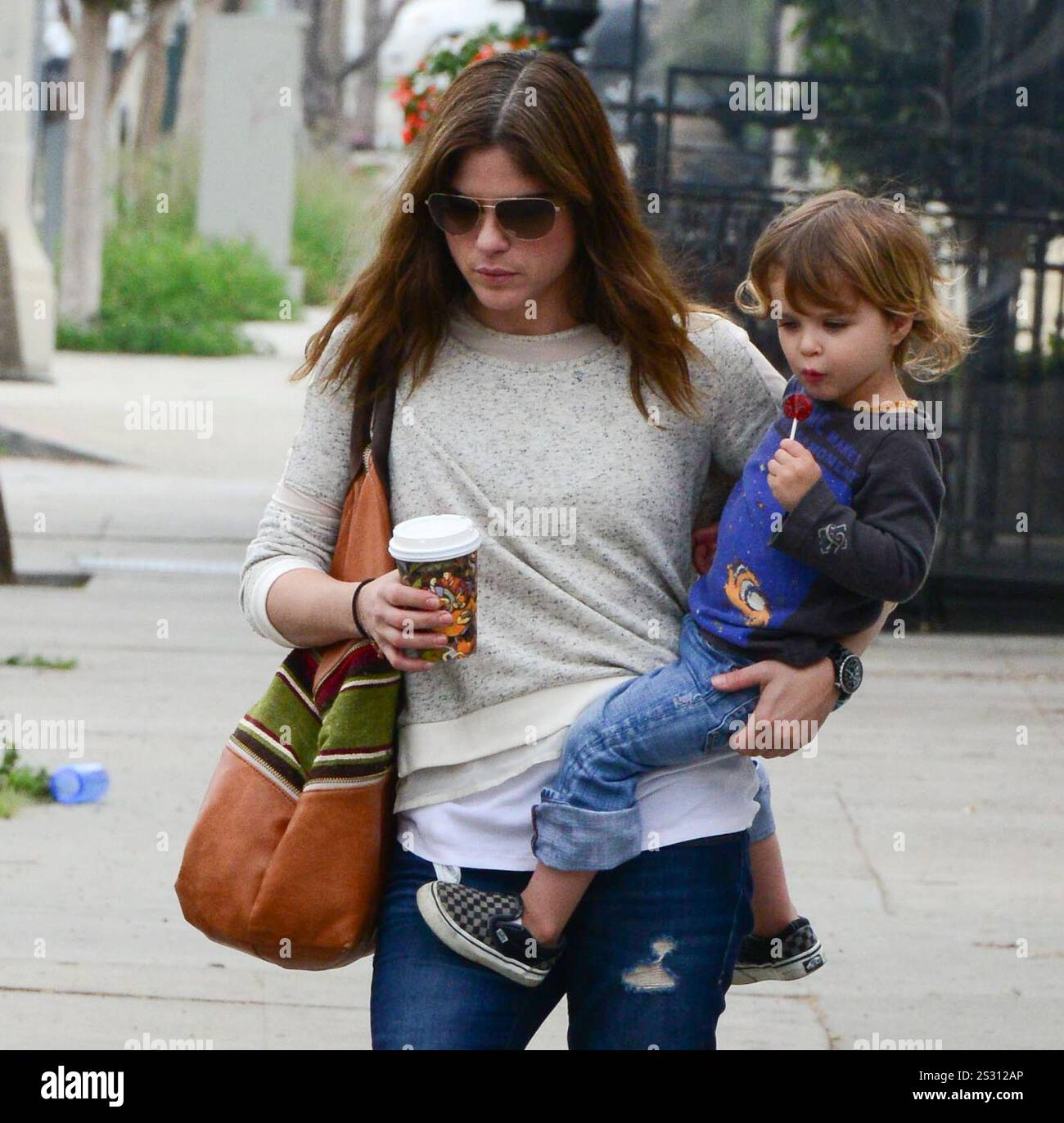 Selma Blair out and about with her son Arthur Saint Bleick in Los ...