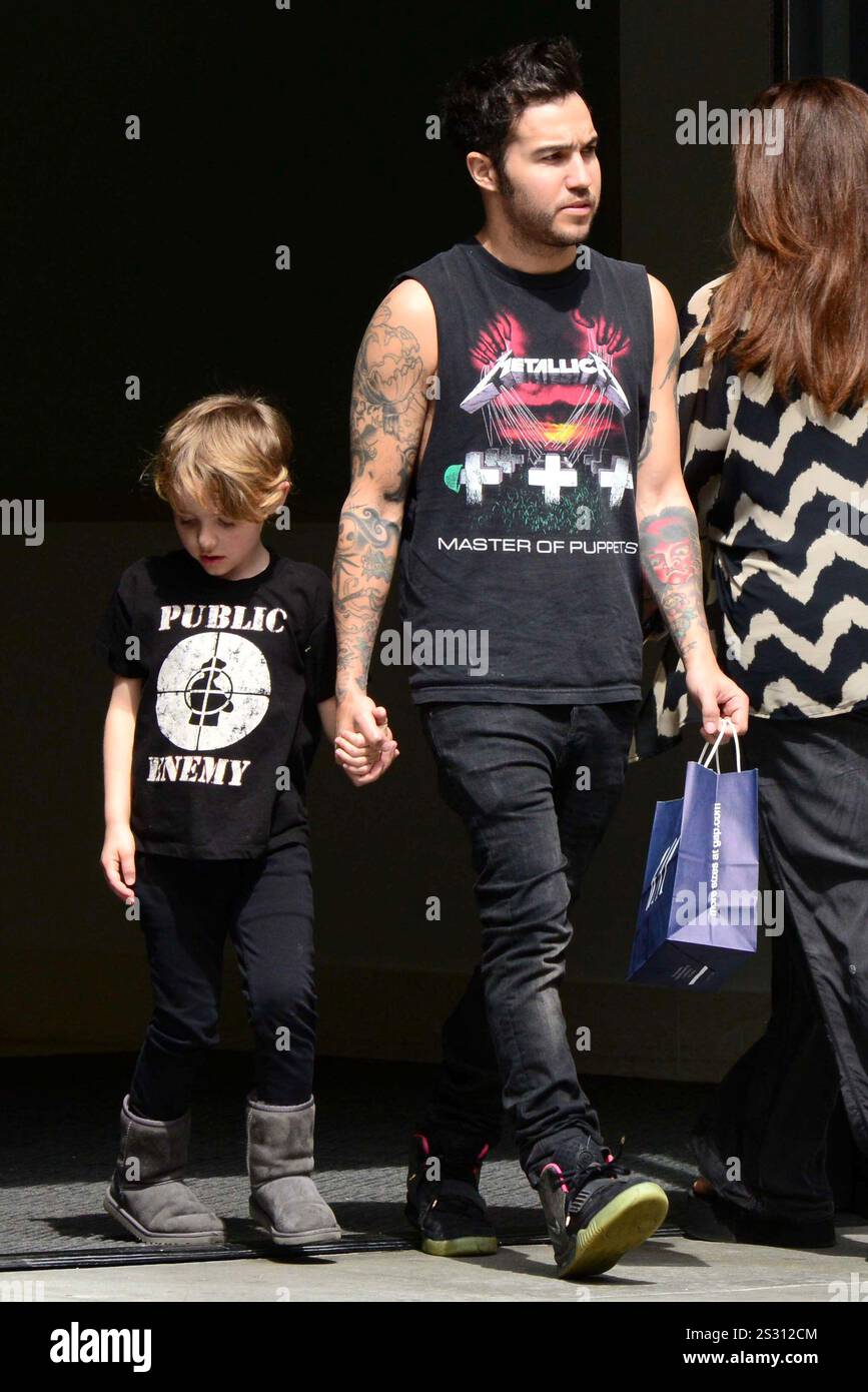 Pete Wentz out and about with his son Bronx Wentz in Los Angeles ...