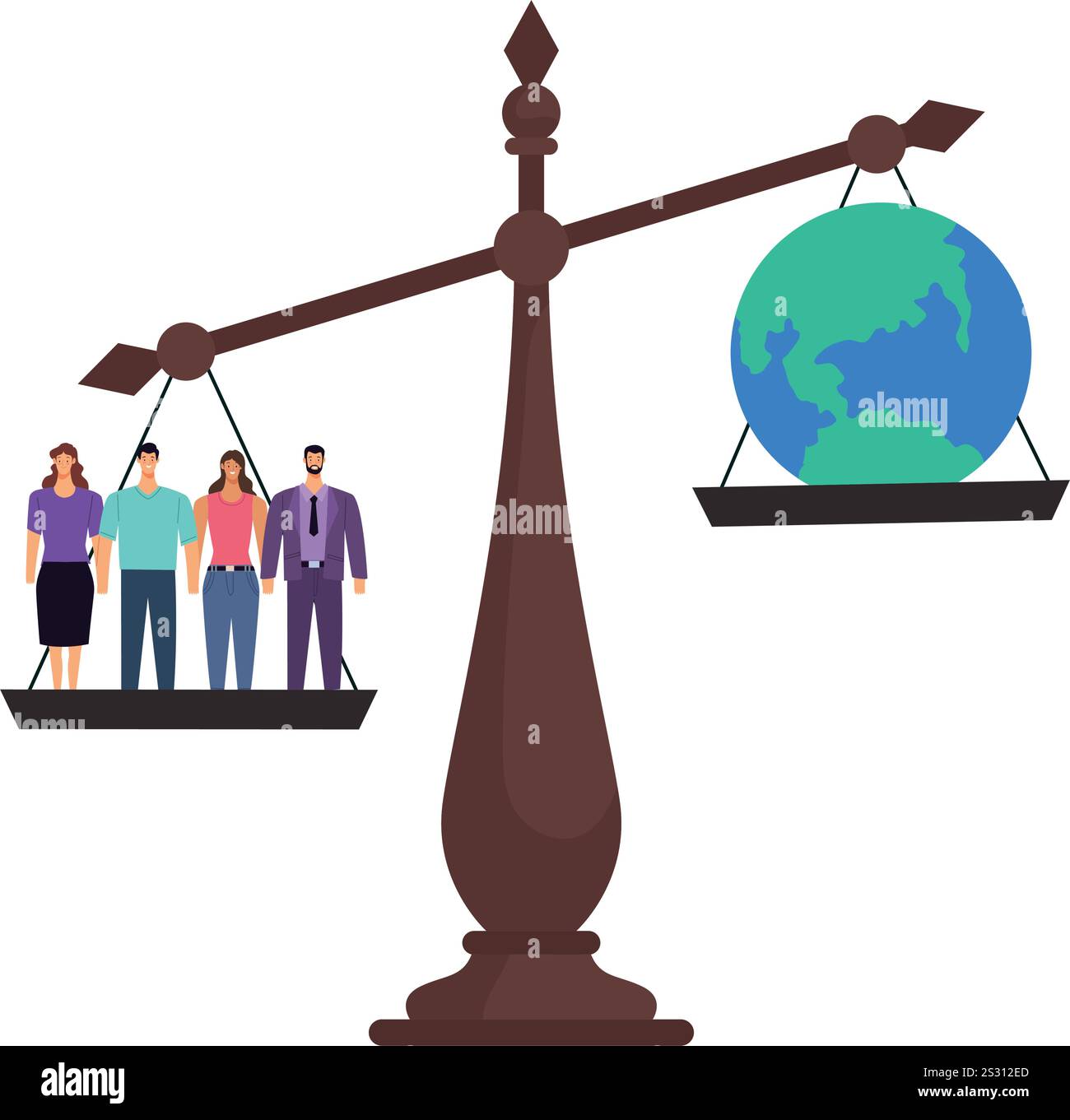 balance world overpopulation Stock Vector Image & Art - Alamy